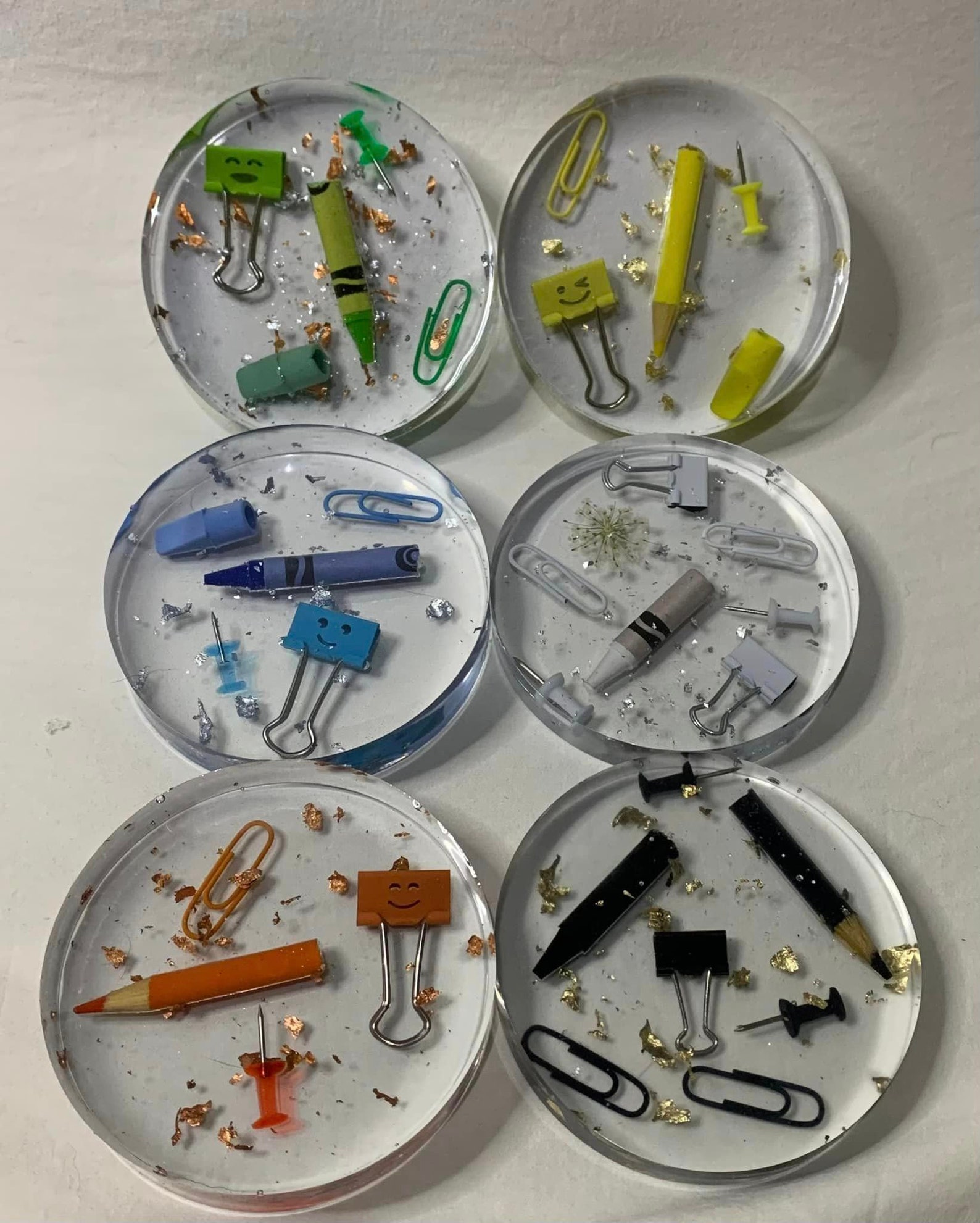 Back-to-school Coasters / School Supplies Coaster / Teacher Gift ...