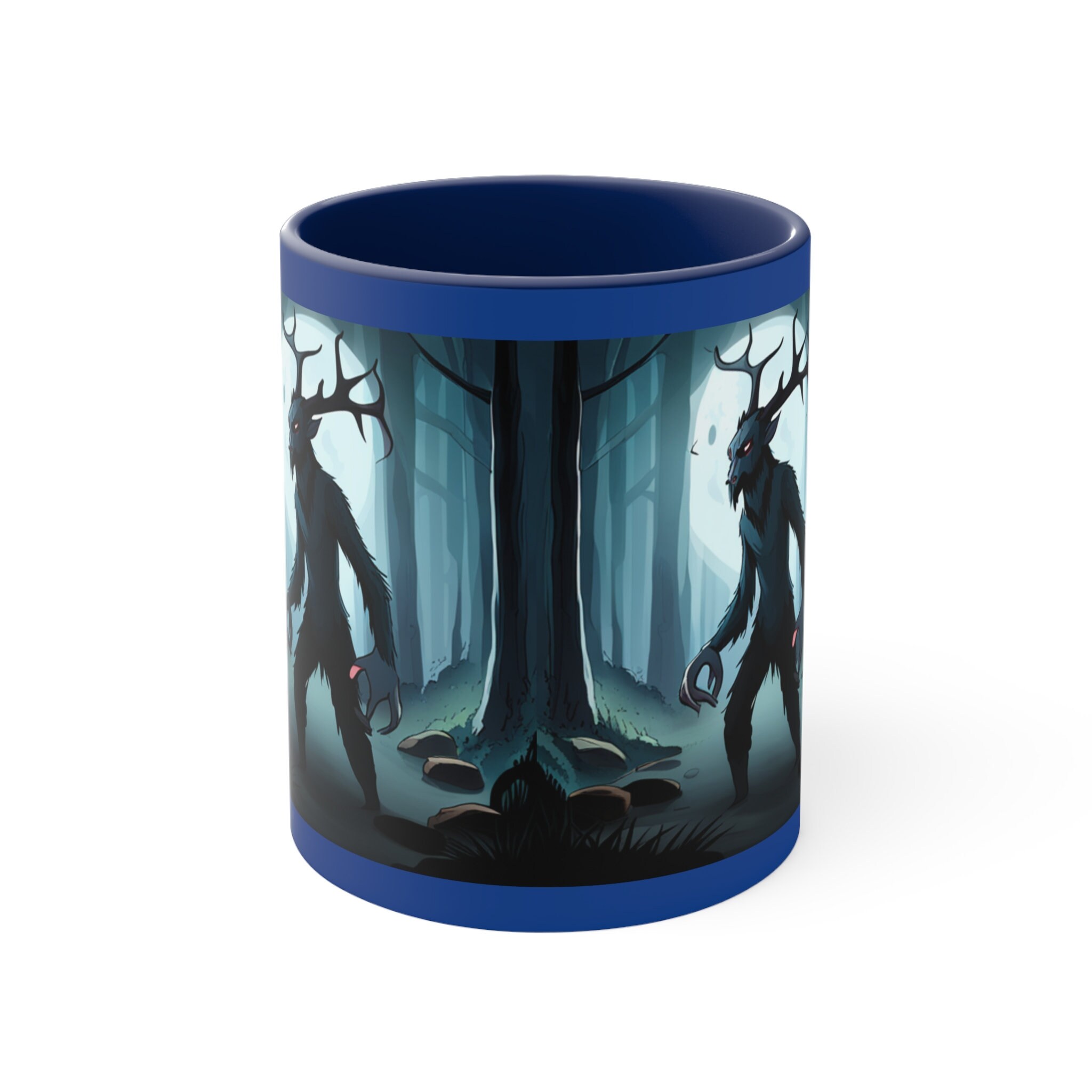 Wendigo Night Beast Coffee Mug 11oz, Accent Navy/ Black - Etsy