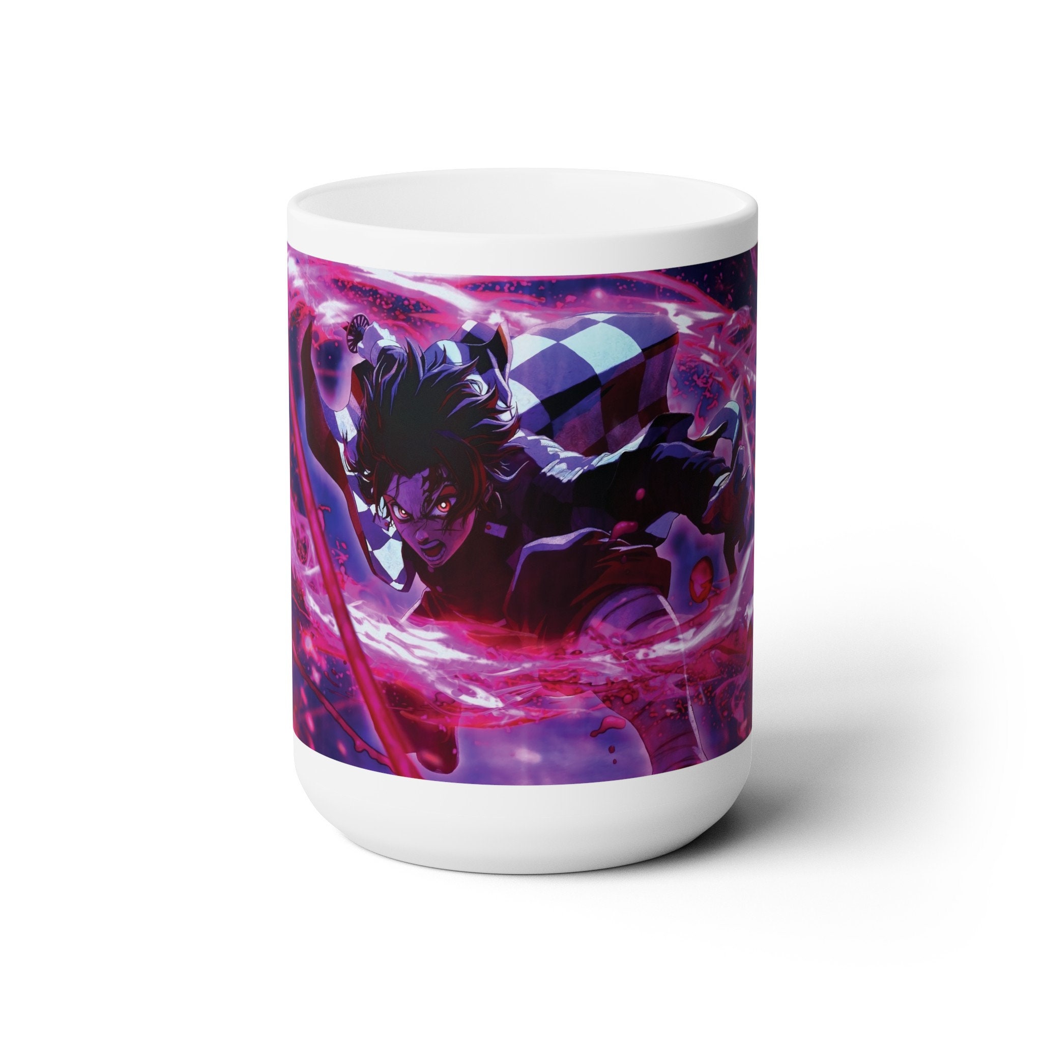 Tanjiro Demon Slayer Coffee Mug 15oz Ceramic - Etsy