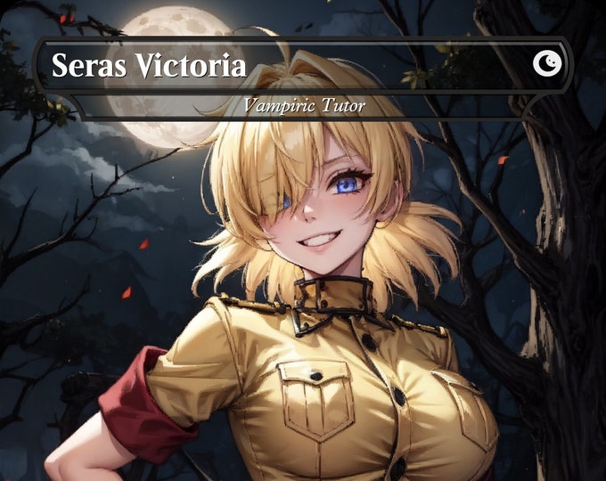 Vampiric Tutor seras Victoria hellsing Ultimate Instant MTG PROXY Anime ...