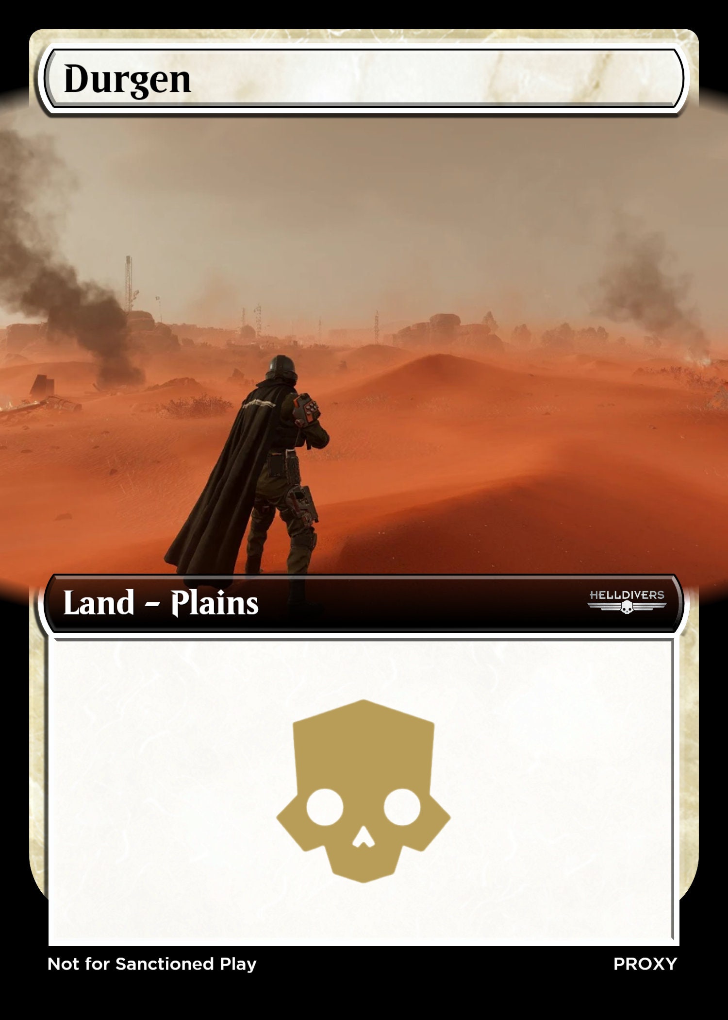 Durgen Plains Land MTG PROXY Helldivers 2 - Etsy
