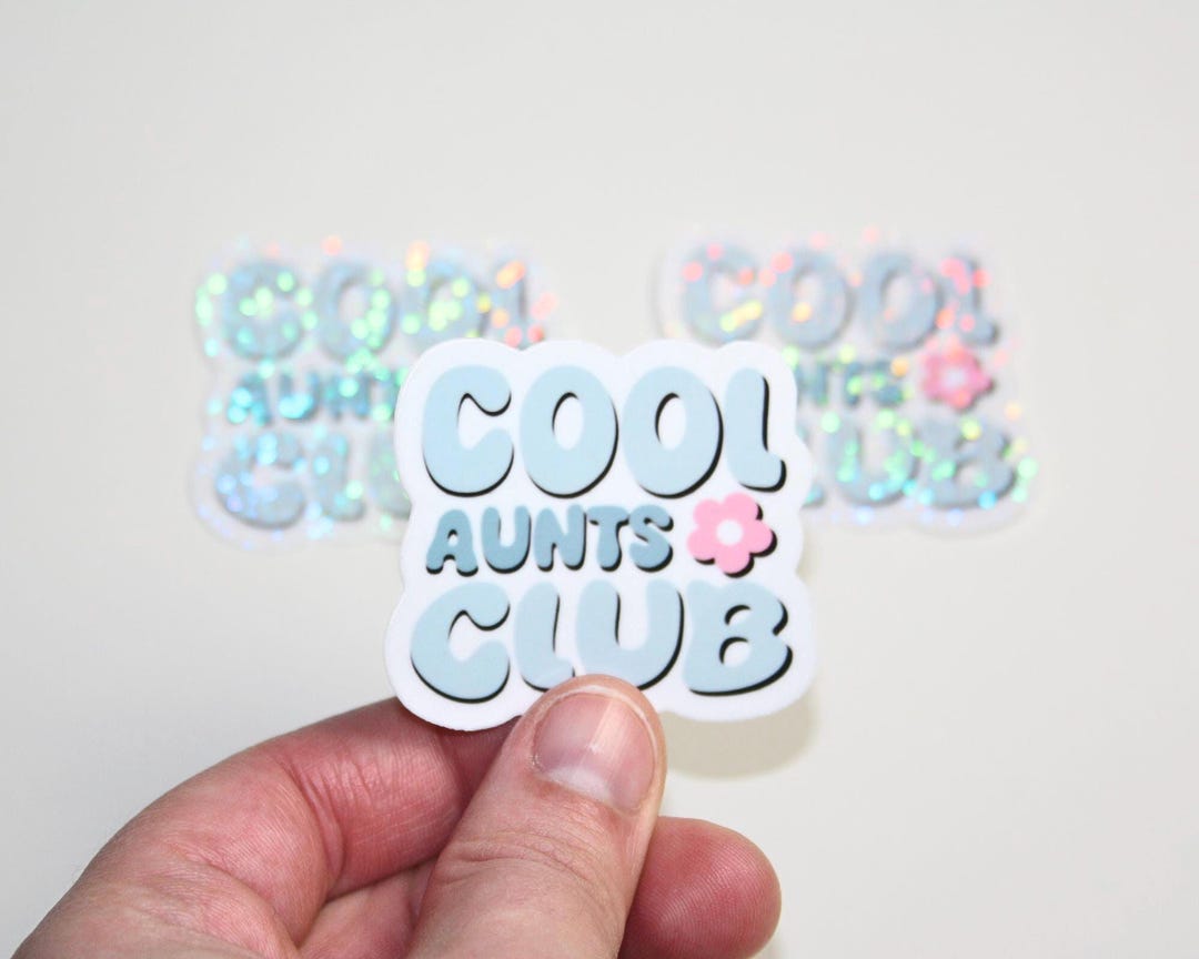 Aunts Club Sticker - Vinyl Decal for Proud Aunts - Etsy