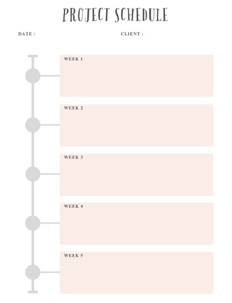 Project Planner Templates - Etsy
