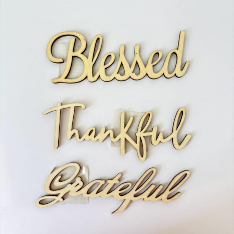 Unfinished Wood Word Cutouts, DIY Home Decor, Wreath or Sign Accent ...