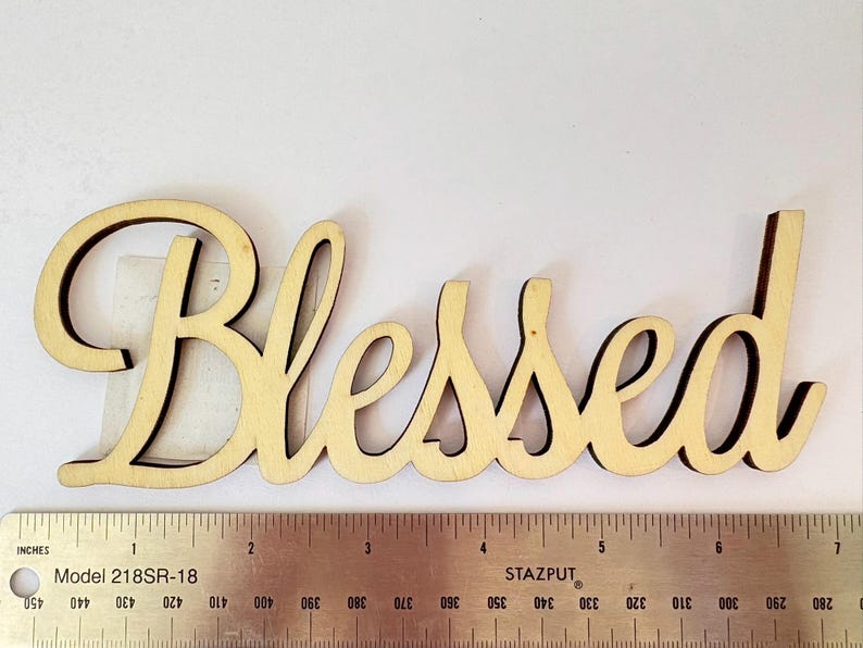 Unfinished Wood Word Cutouts, DIY Home Decor, Wreath or Sign Accent ...