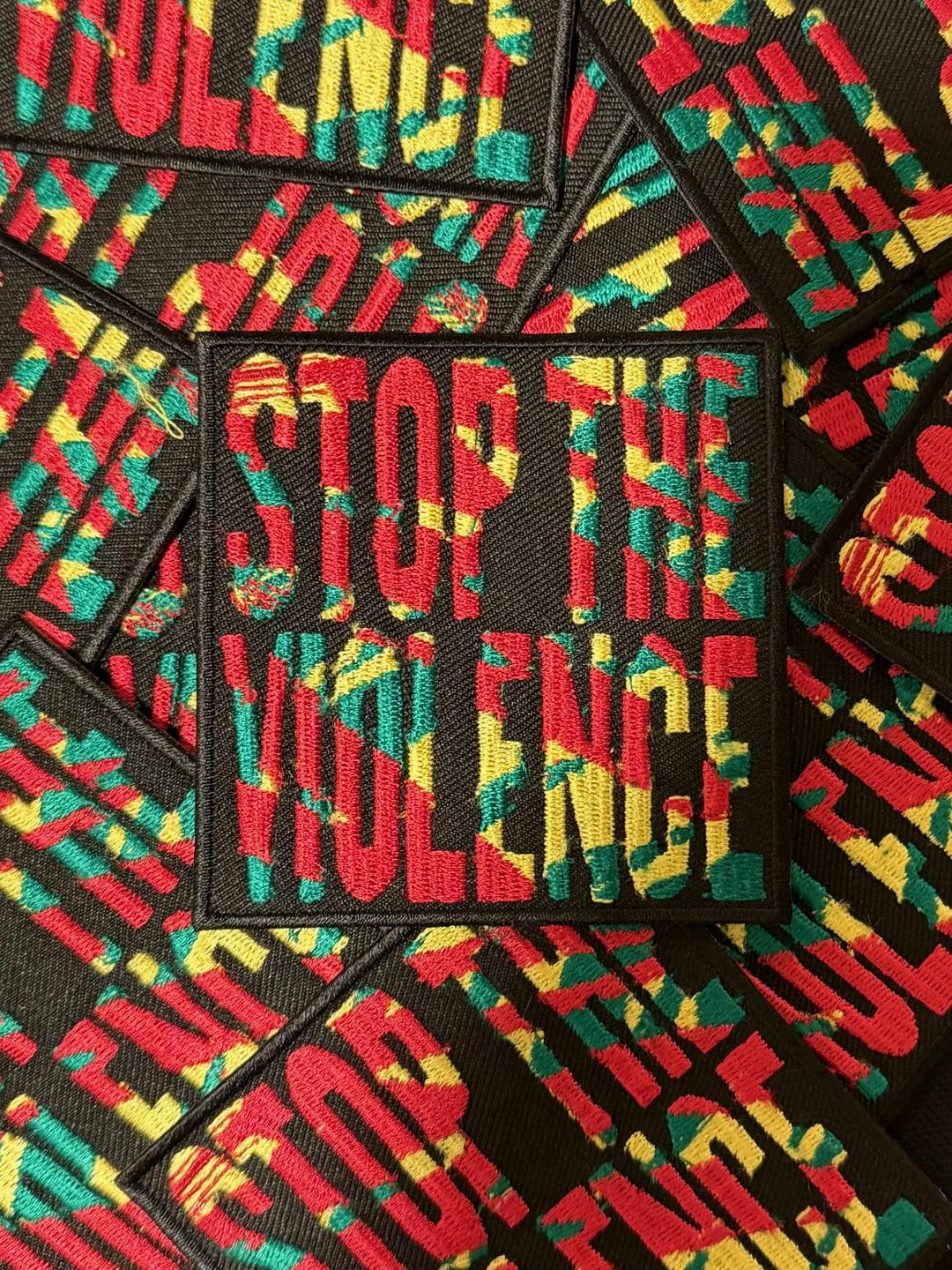 Stop the Violence Patch - Old School Hip Hop - Embroidered - Social ...