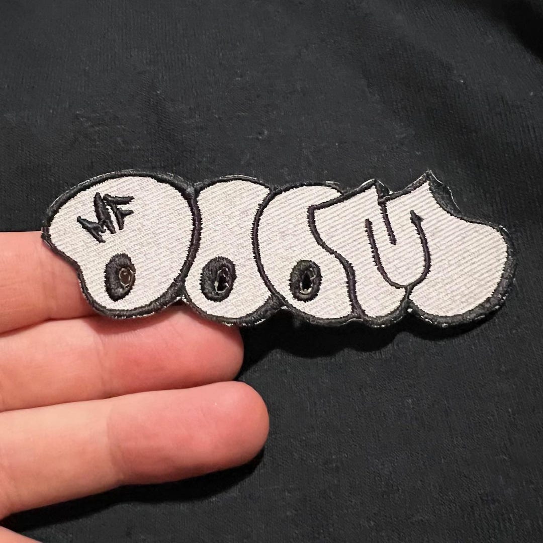 MF Doom Patch - White and Black - Embroidered - Operation: Doomsday ...