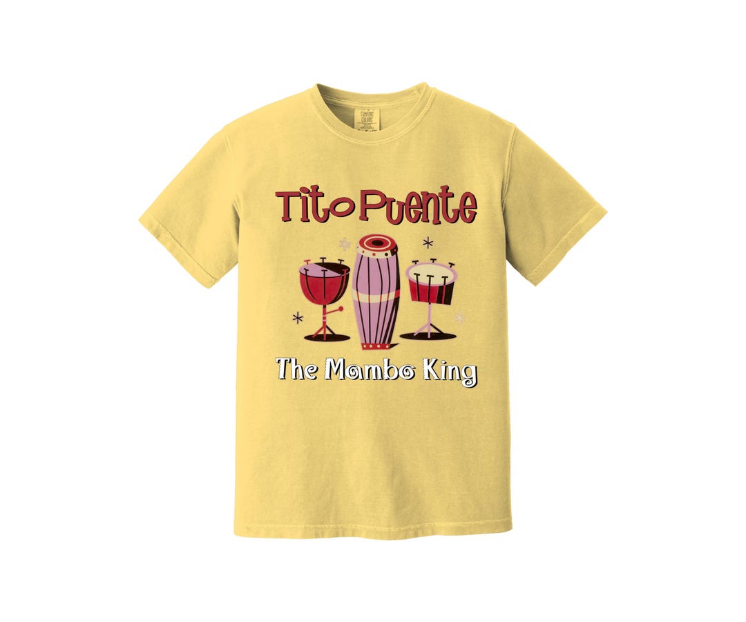 Tito Puente Heavyweight T Shirt - the Mambo King, Salsoul, Salsa Music ...