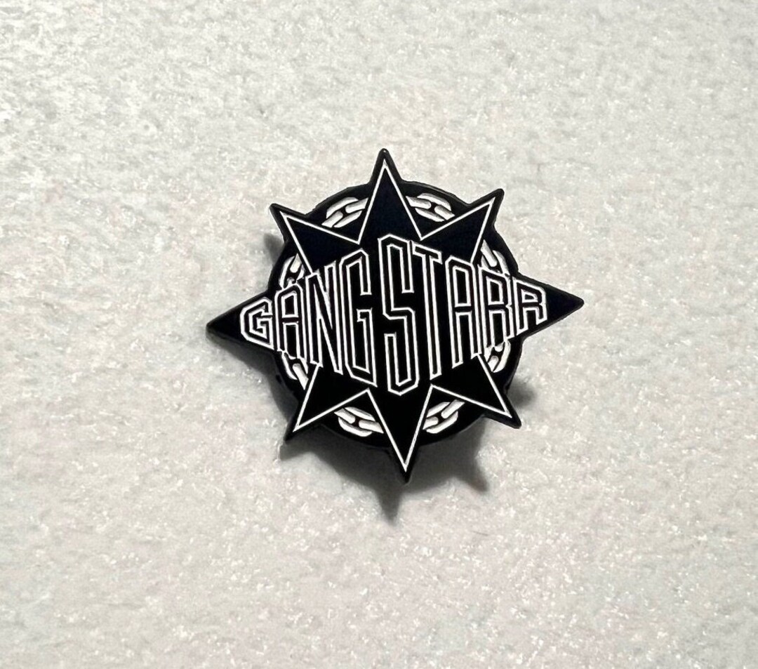 Gang Starr Pin Logo Guru DJ Premier Mass Appeal Boom Bap Hip Hop 90s ...