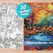 50 Enchanted Forest Coloring Book, Adults Coloring Book, Printable PDF ...