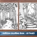 50 Enchanted Forest Coloring Book, Adults Coloring Book, Printable PDF ...