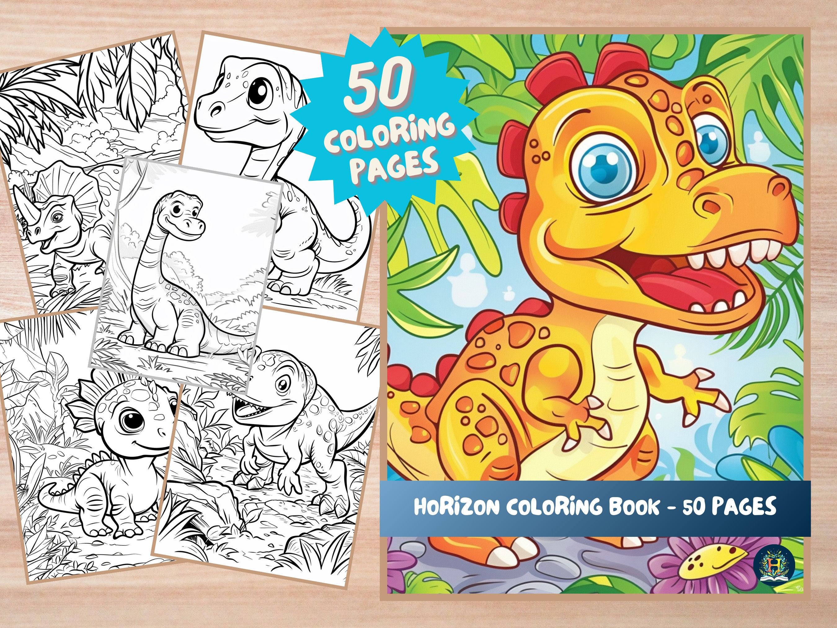 Baby Dinosaur Coloring Book for Kids, Coloring Book for Relaxing by ...