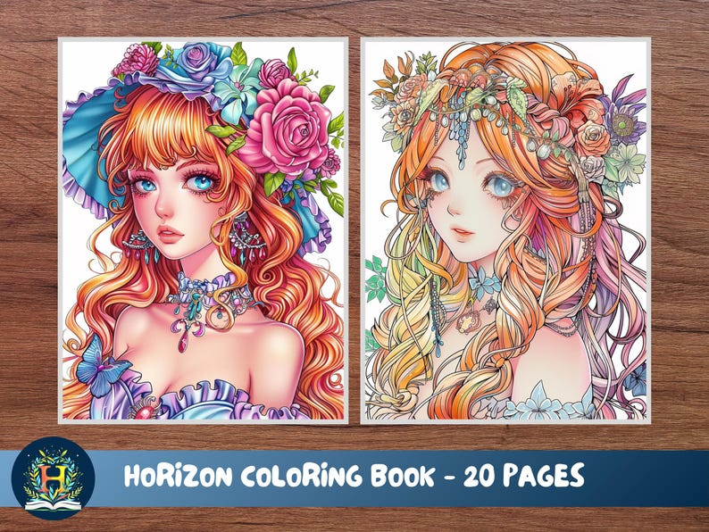 20 Anime Princess Coloring Sheets, Printable Coloring Book, Printable ...