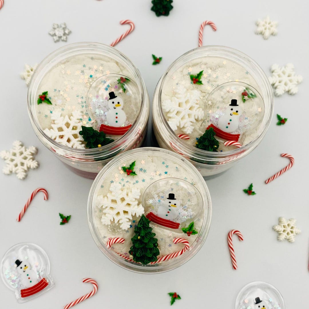 Christmas Sensory Playdough Kit, Snow Globe, Holiday Stocking Stuffer ...