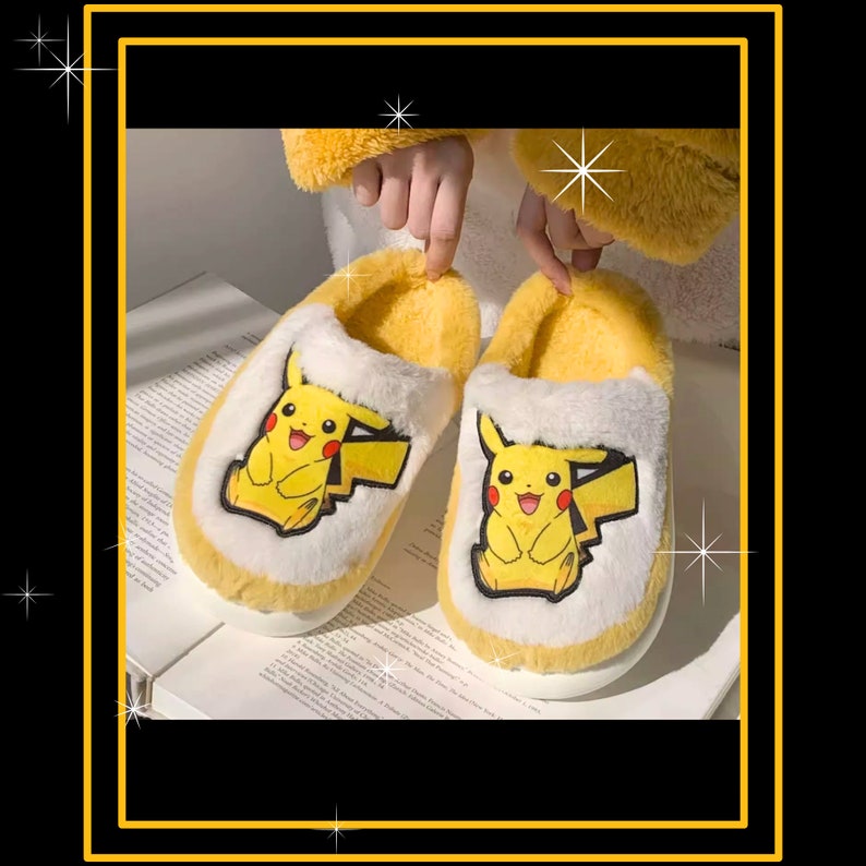Picachu Lovers, Handcarfted Slippers With Pokemon Designs, Animate ...