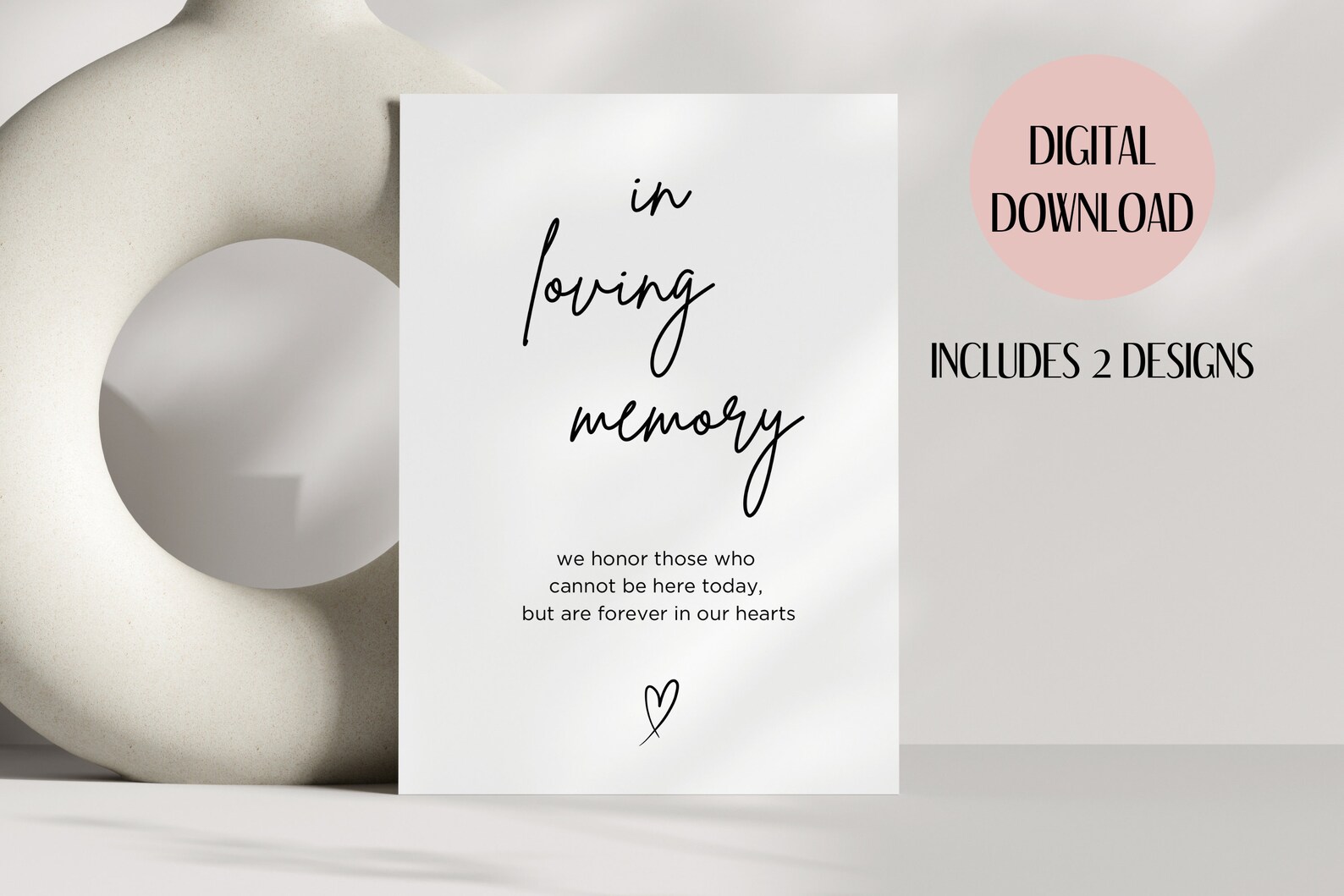 In Loving Memory Sign Template, Printable in Loving Memory, in Loving ...