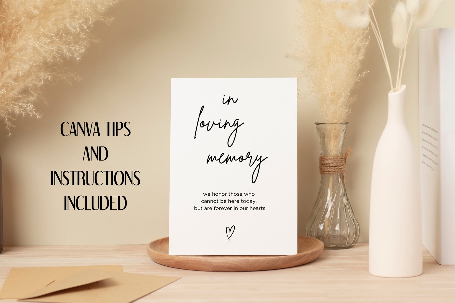 In Loving Memory Sign Template, Printable in Loving Memory, in Loving ...