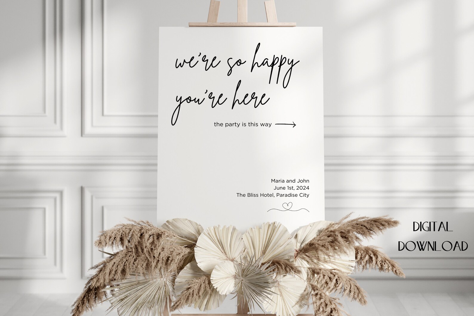 Wedding Welcome Sign Template, Wedding Welcome Board, Welcome to Our ...