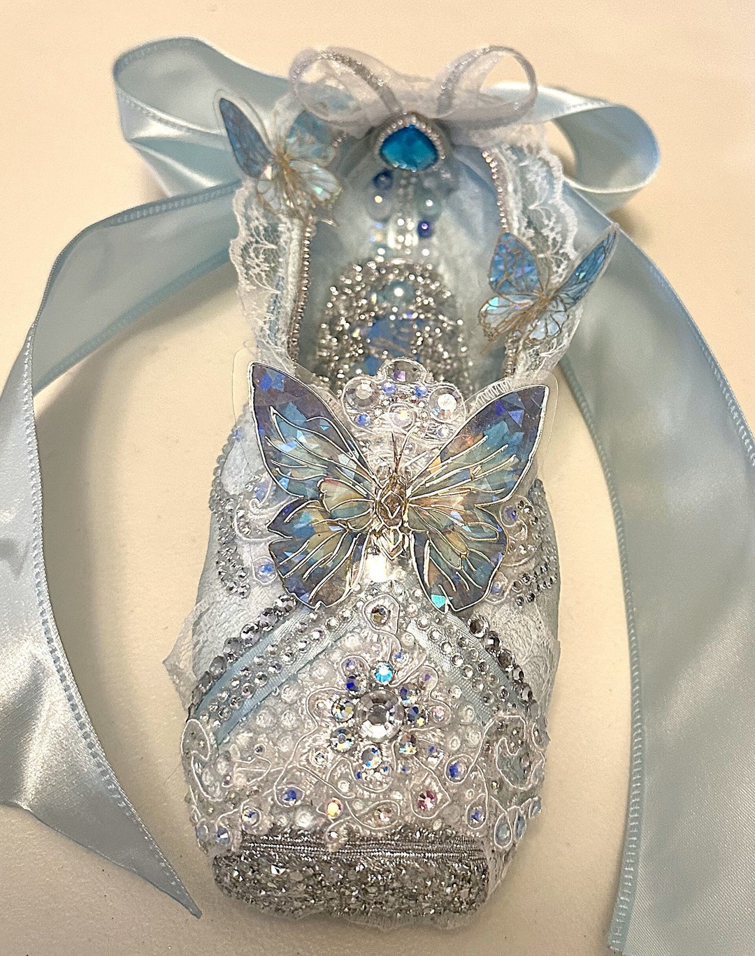 Decorated Pointe Shoes: Custom Costume Inspired Ballet Pointe Shoe ...