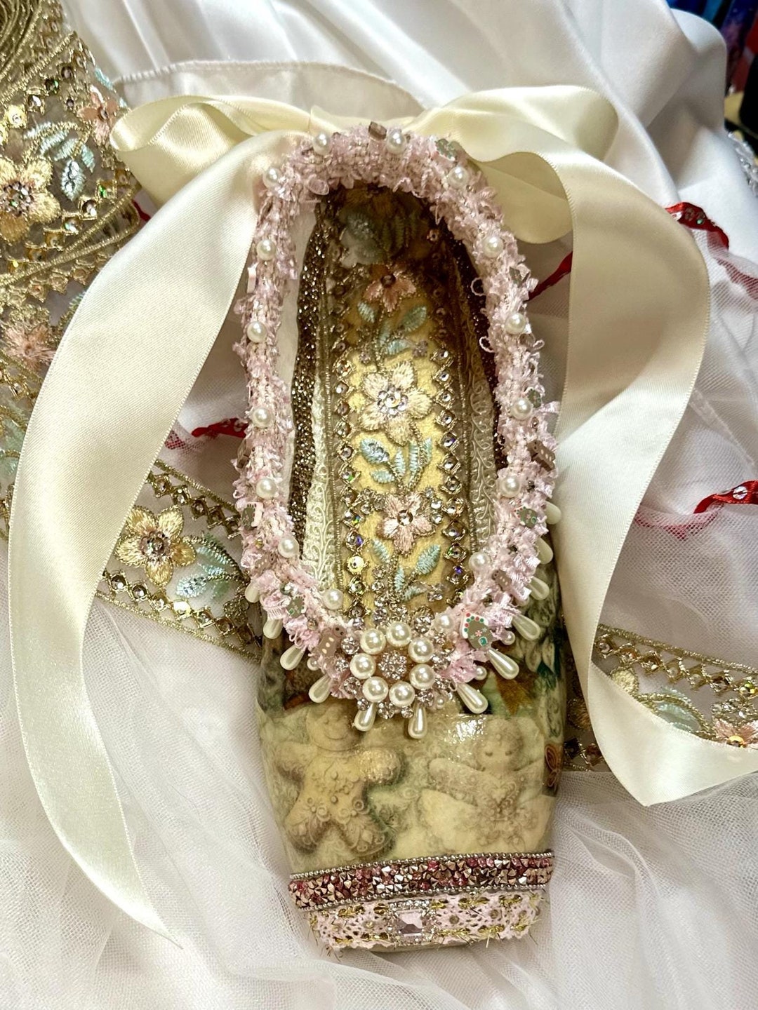 Vintage Gingerbread Decoupage Pointe Shoe Nutcracker Holiday Decor - Etsy