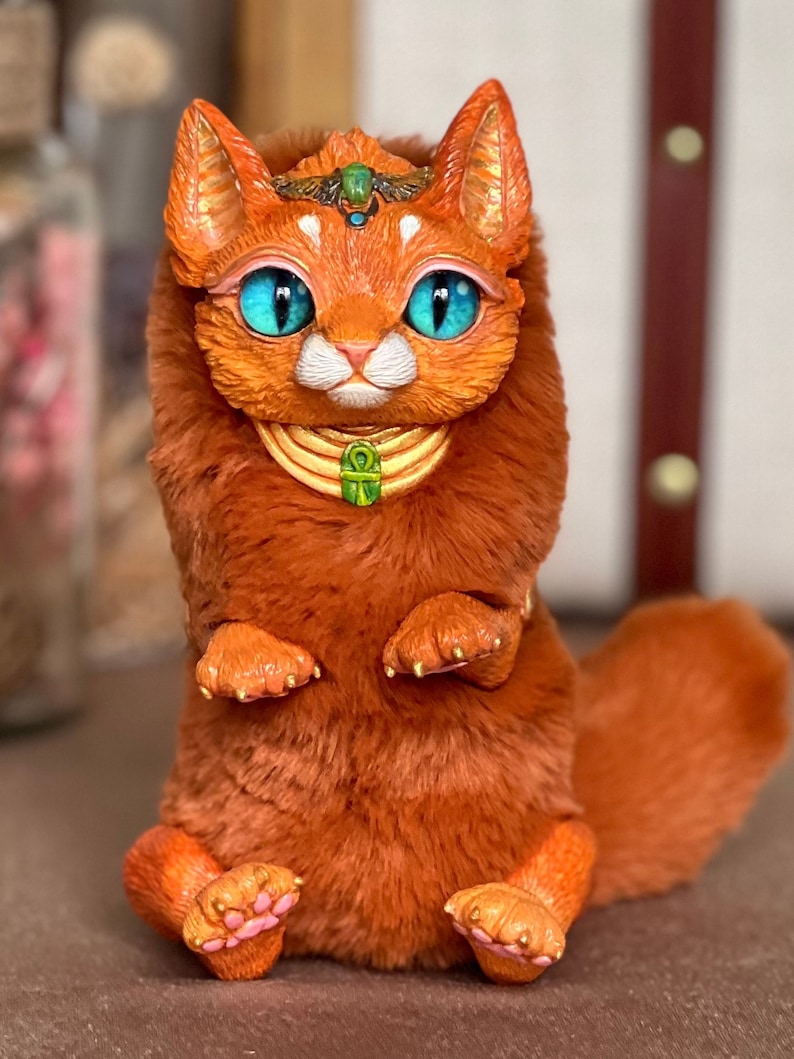 Bastet - Egyptian Goddess - Posable Art Toy - Etsy