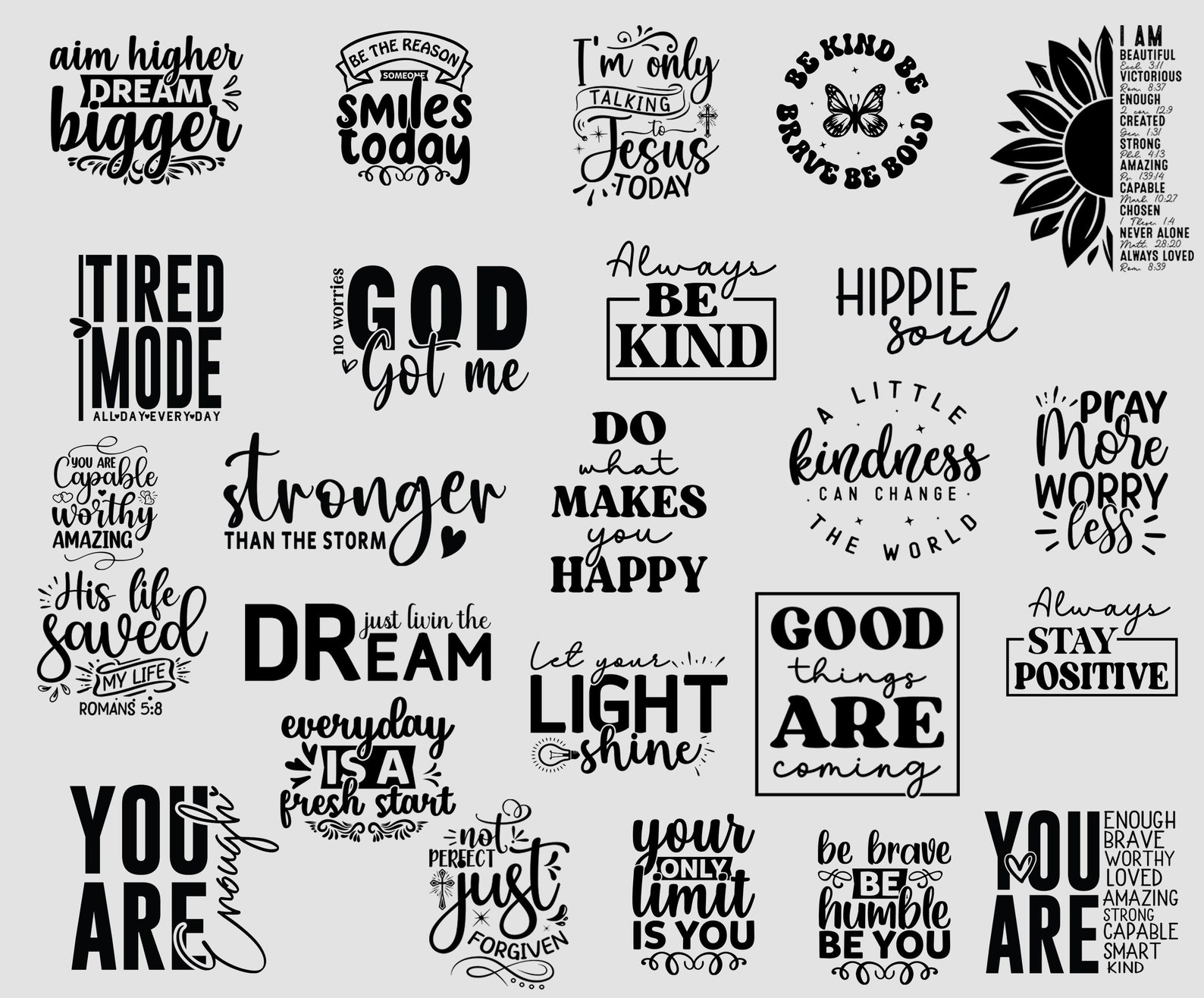 Inspirational Svg Bundle, Motivational Svg Bundle, Inspirational Quotes ...