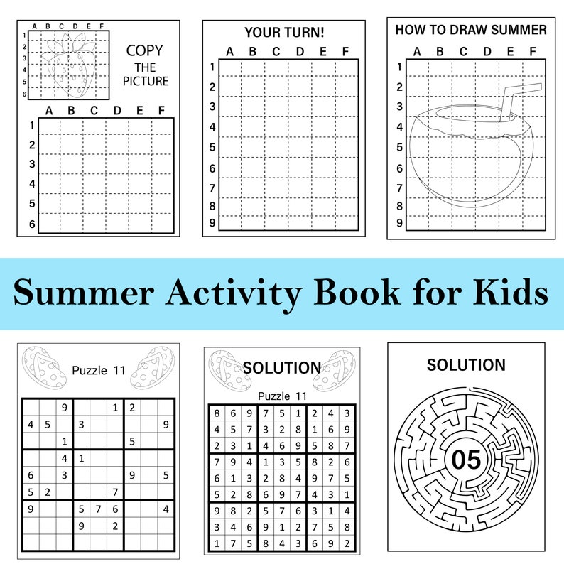 Summer Activities, Summer Printables, Summer Games, Summer Activity ...