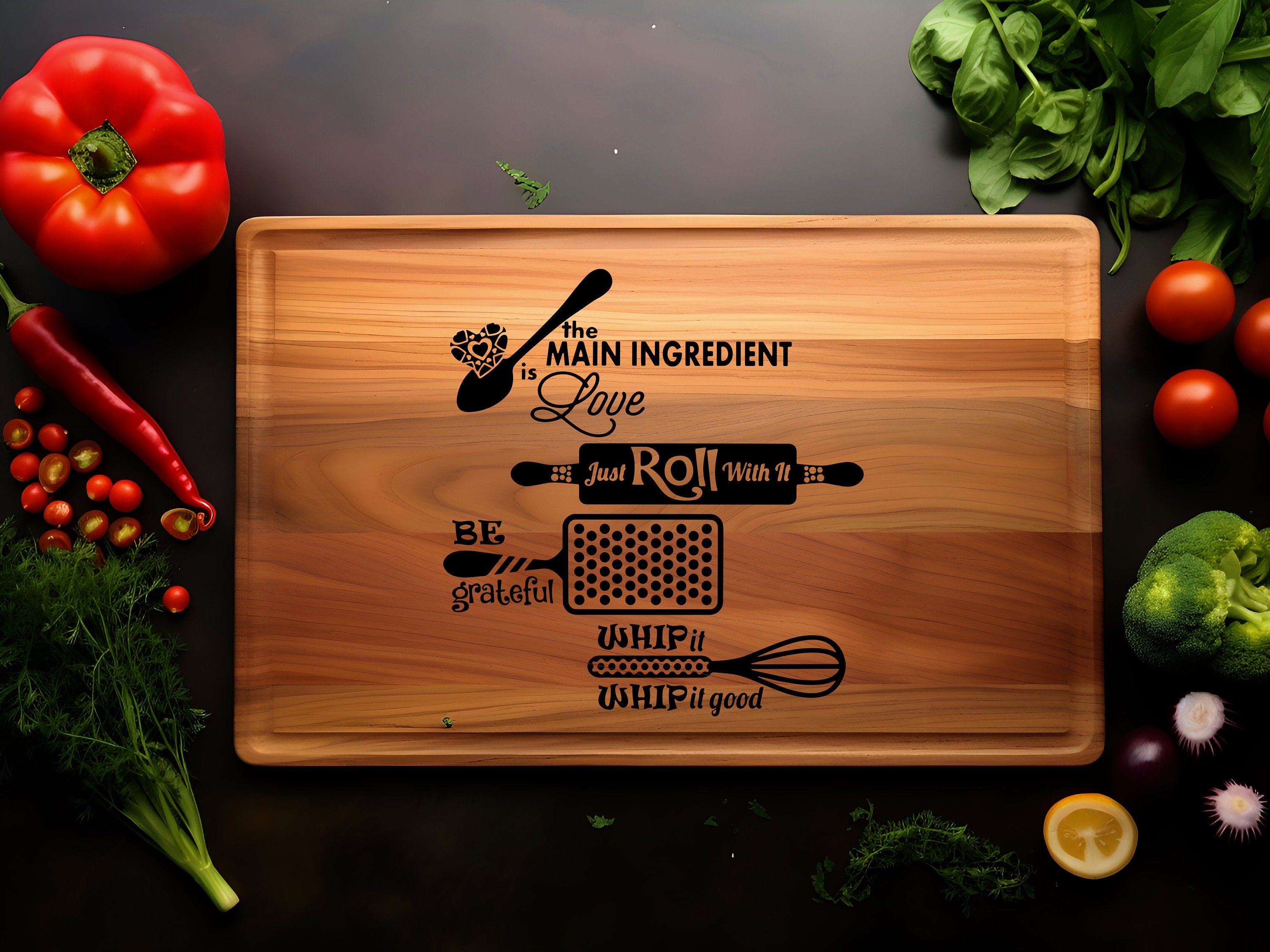 Kitchen Tray Svg Bundle 30 Designs, Cutting Board Svg, Plate Svg, Tray ...