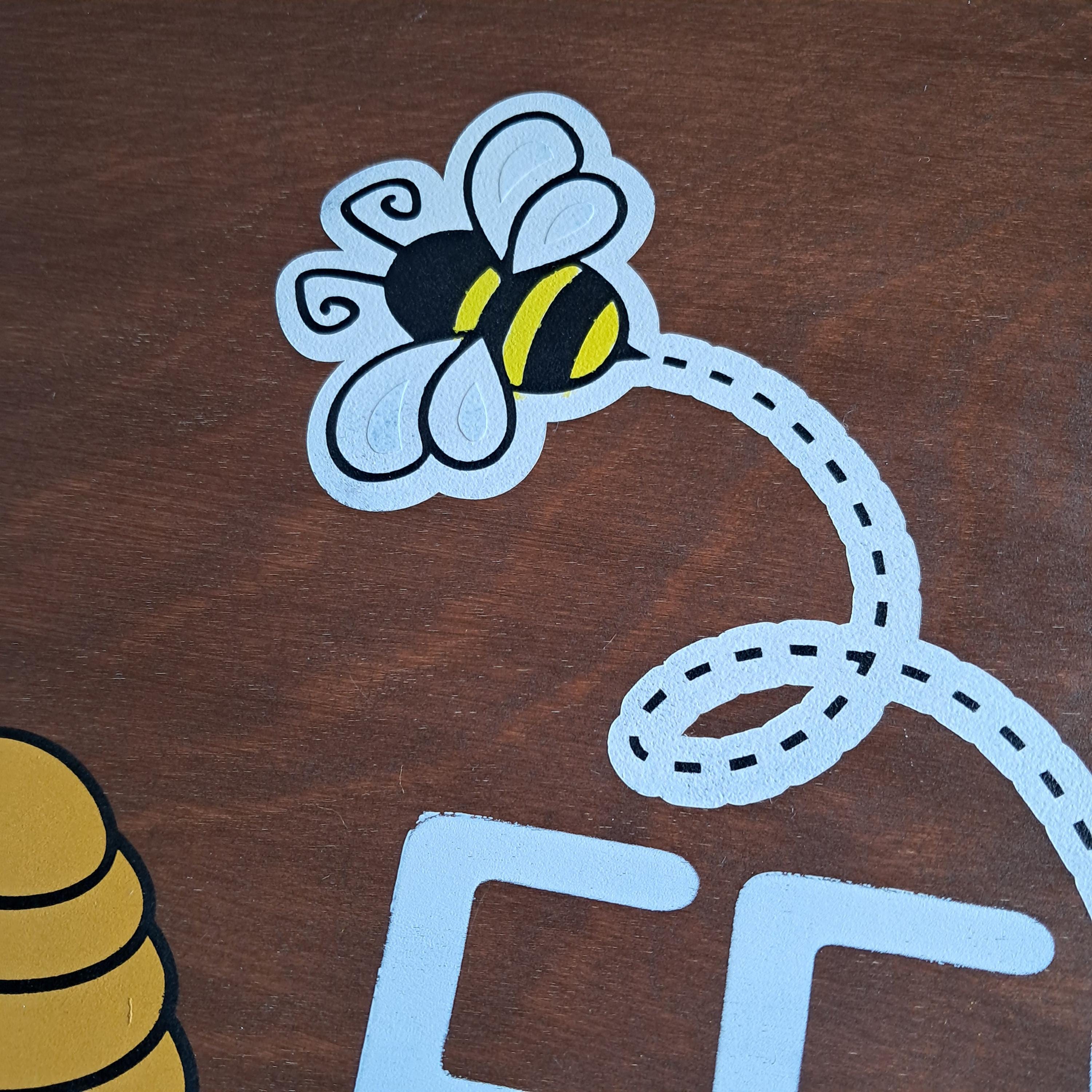 Buzz off Door Hanger | Bee and Sunflower Themed Door Hanger | Spring ...