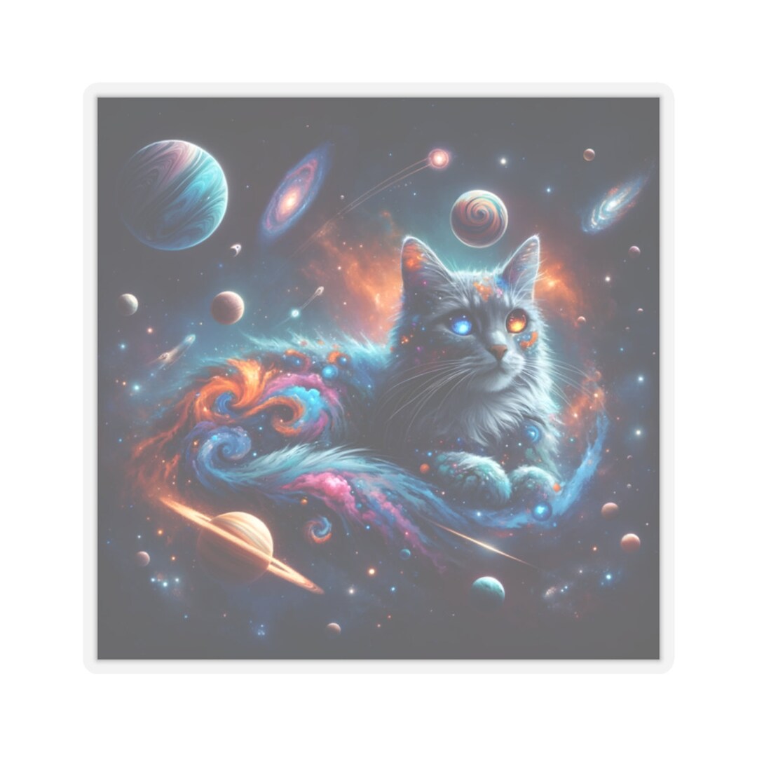 Space Cat, Stickers, Cat, Space - Etsy