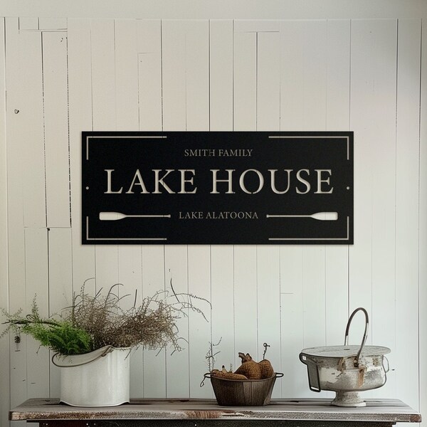 Lake Cottage Sign - Etsy