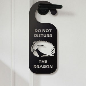Do Not Disturb Dragon Metal Sign | Do Not Disturb Door Hanger | Door ...