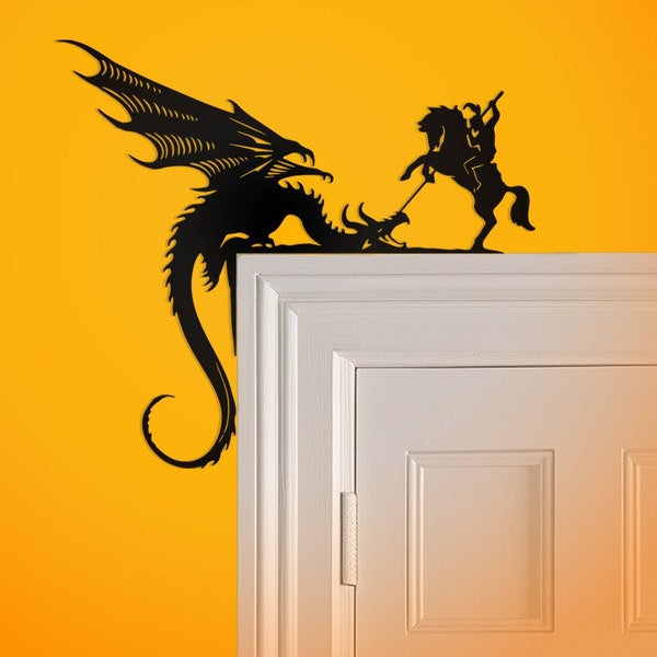 Metal Dragon Door Topper - Etsy