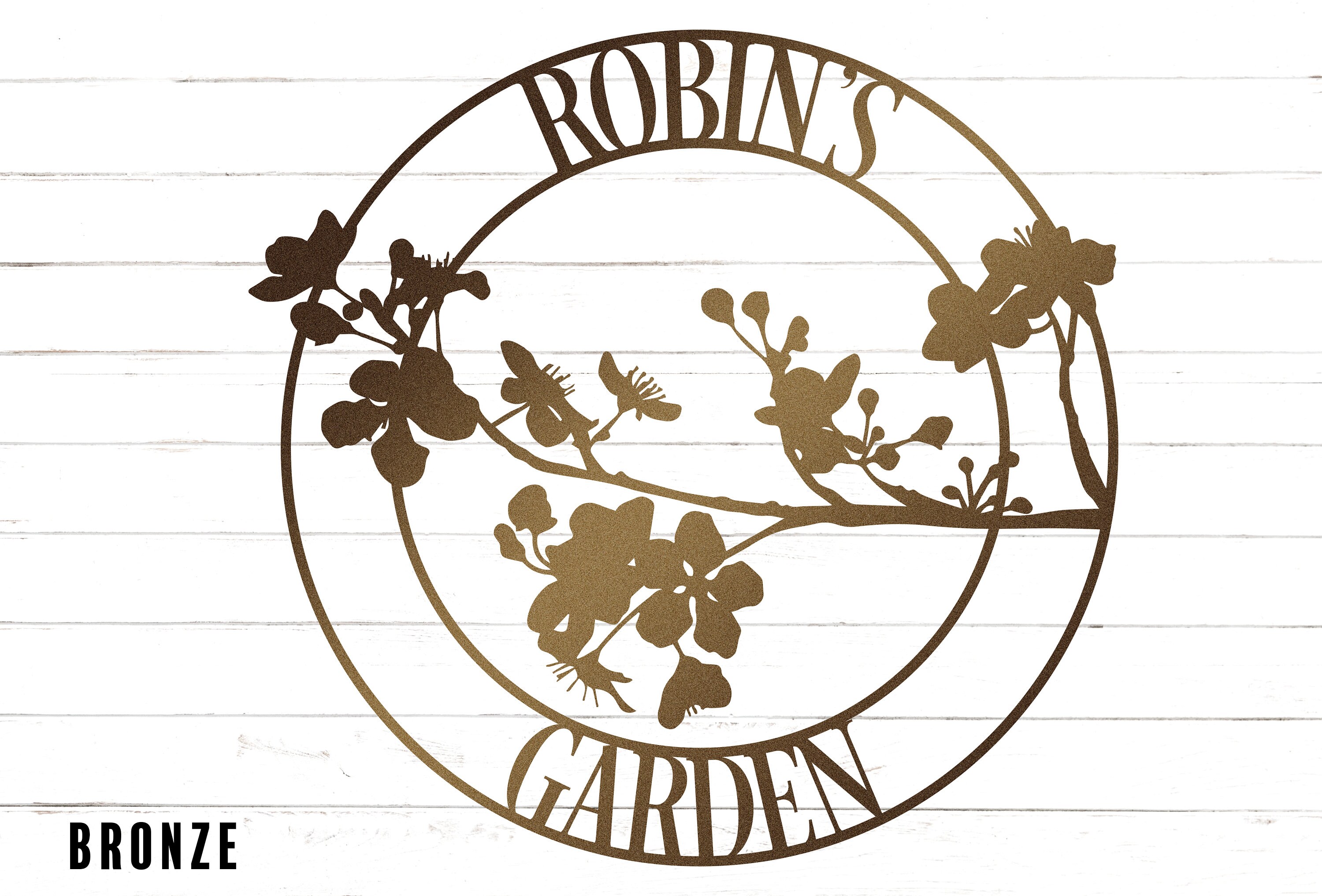 Cherry Blossom Garden Sign Gardening Gift Garden Decor Gift for Her ...