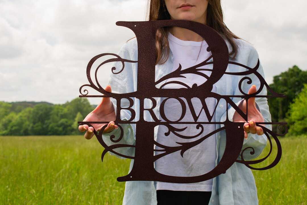 Custom Family Name Sign | Personalized Wedding Gift | Embellished Last ...