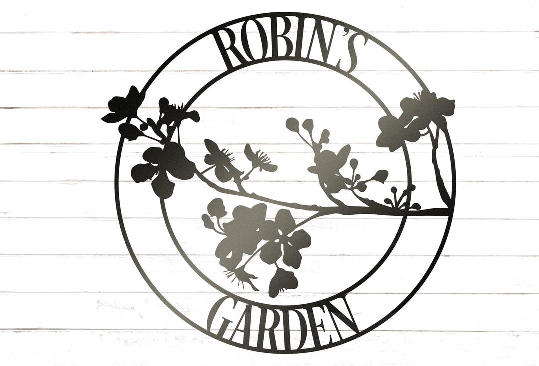Cherry Blossom Garden Sign | Gardening Gift | Garden Decor | Gift for ...