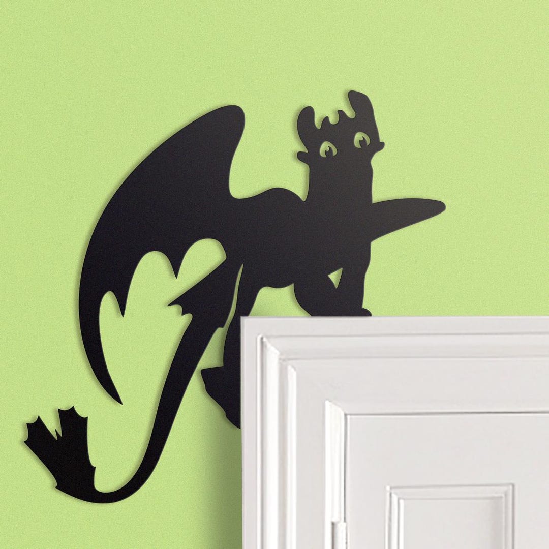 Toothless Metal Door Frame Topper | How to Train Your Dragon | Dragon ...