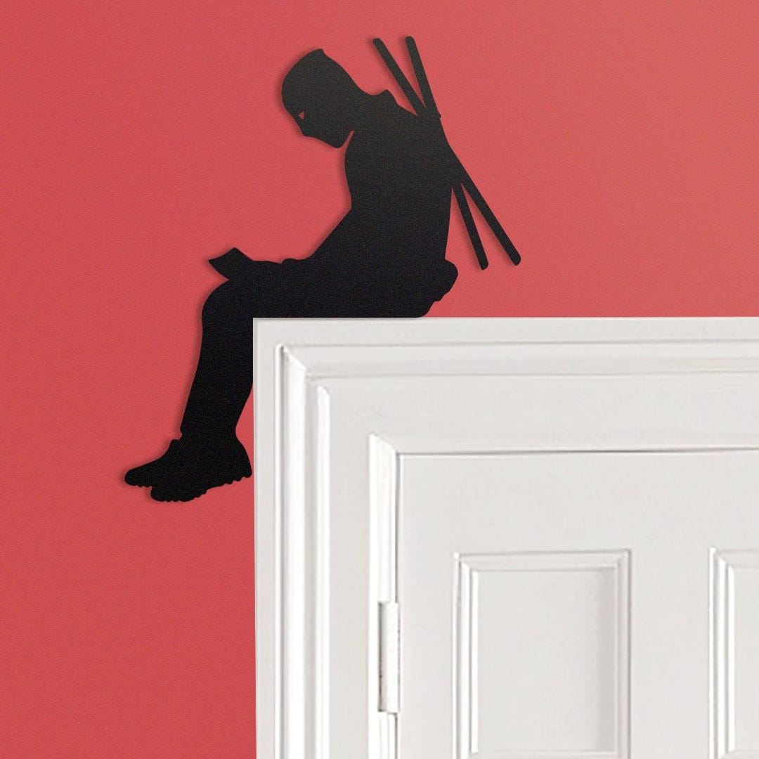 Deadpool Door Frame Topper Metal | Deadpool Wall Decor | Marvel Fan ...