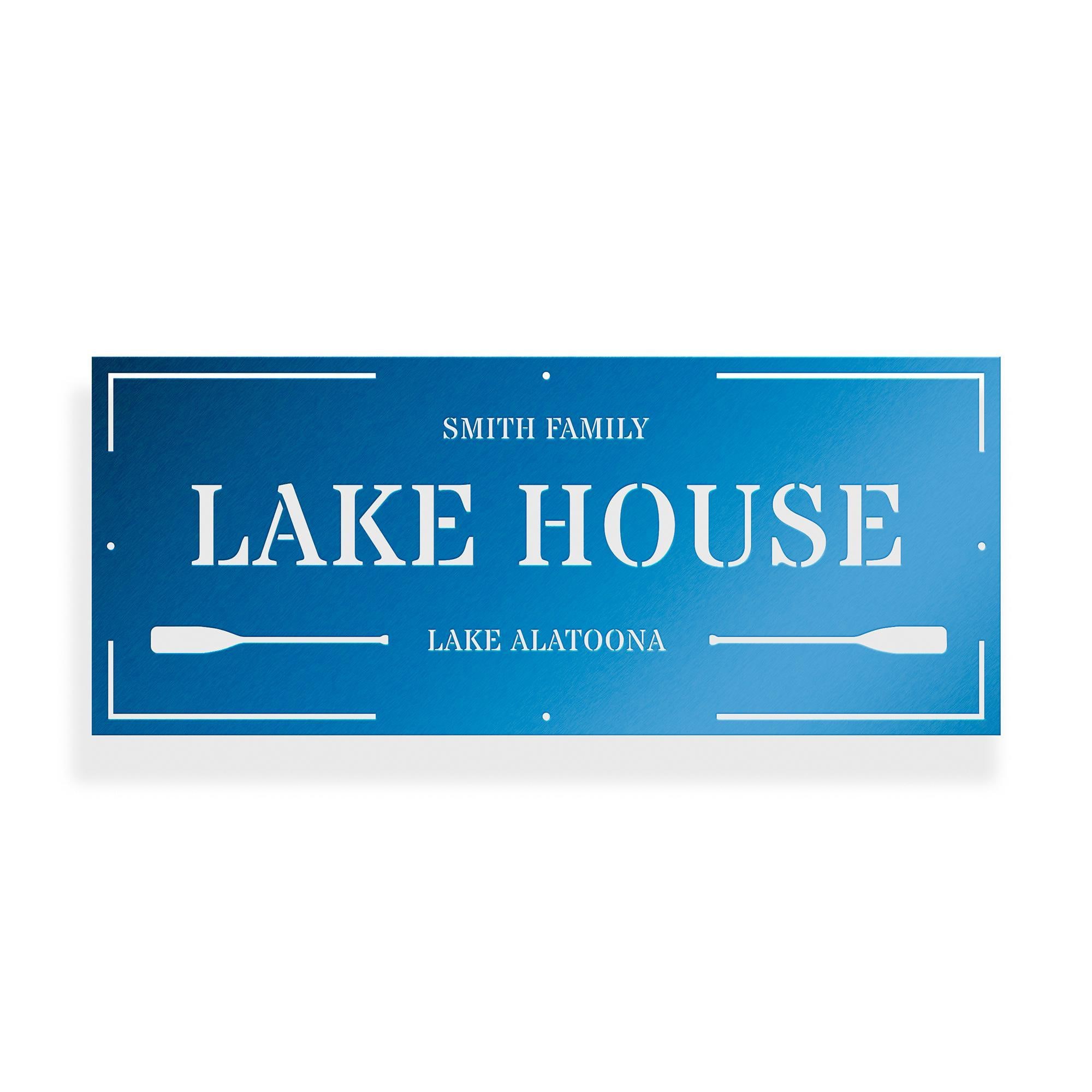 Lake House Metal Customizable Cottage Airbnb Welcome Sign | Lake House ...