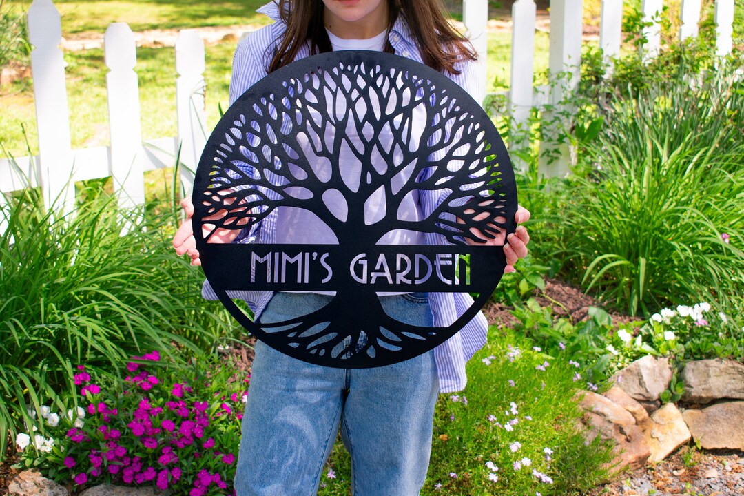 Tree of Life Custom Garden Sign | Garden Yard Decor Sign | Indoor ...