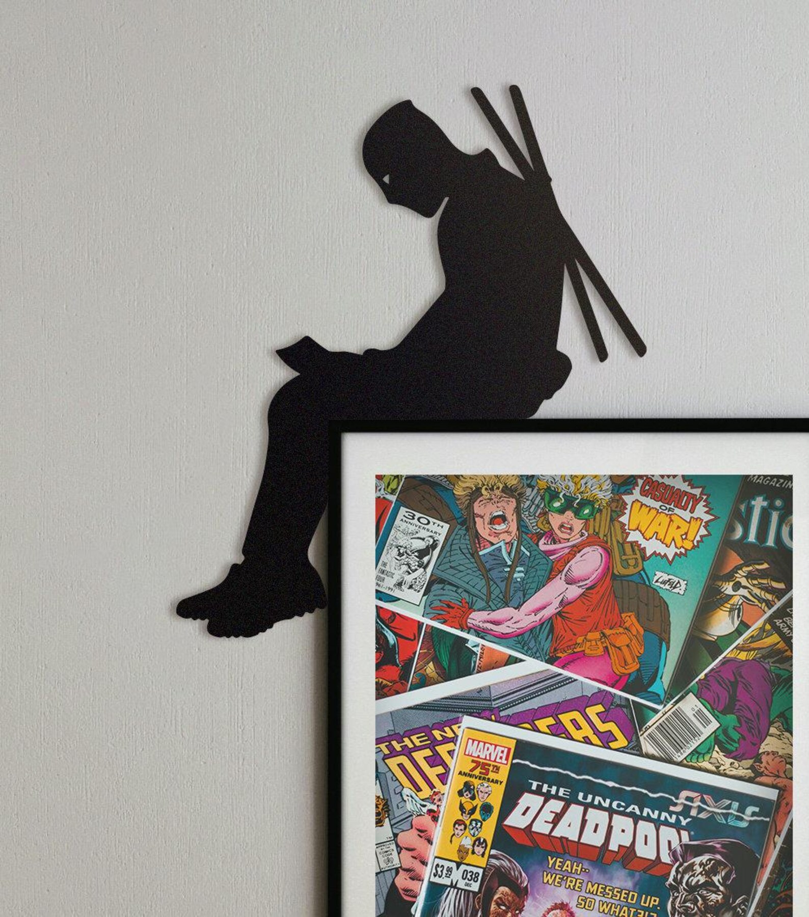 Deadpool Door Frame Topper Metal | Deadpool Wall Decor | Marvel Fan ...