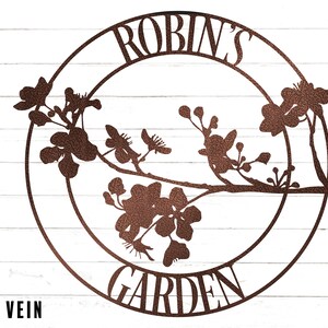 Cherry Blossom Garden Sign | Gardening Gift | Garden Decor | Gift for ...