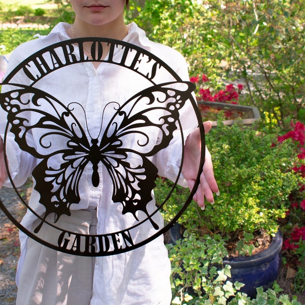 Butterfly Garden Sign - Etsy