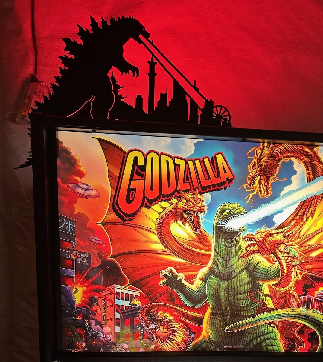 Godzilla Door Frame Topper Metal Tokyo Dragon Door Topper Metal Wall ...