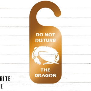 Do Not Disturb Dragon Metal Sign | Do Not Disturb Door Hanger | Door ...