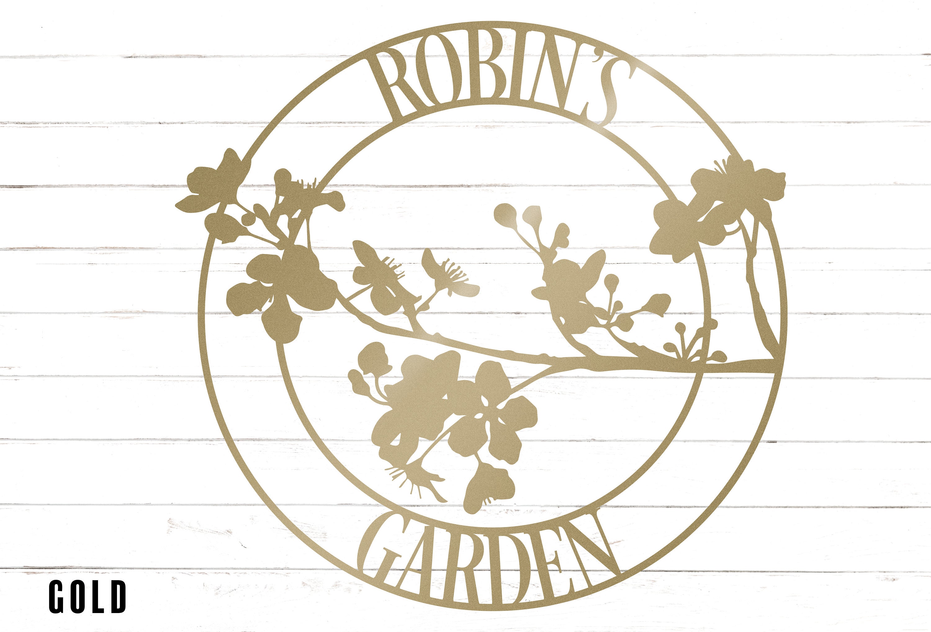 Cherry Blossom Garden Sign Gardening Gift Garden Decor Gift for Her ...