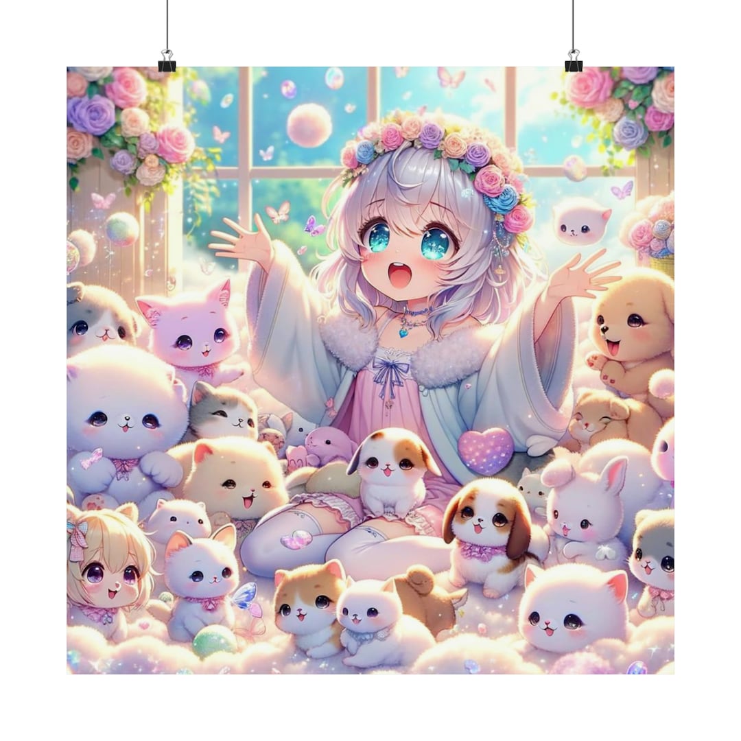 Kawaiiful Anime Wall Art, Cute Anime Pastel Kawaii Kawaiiness Movie Art ...