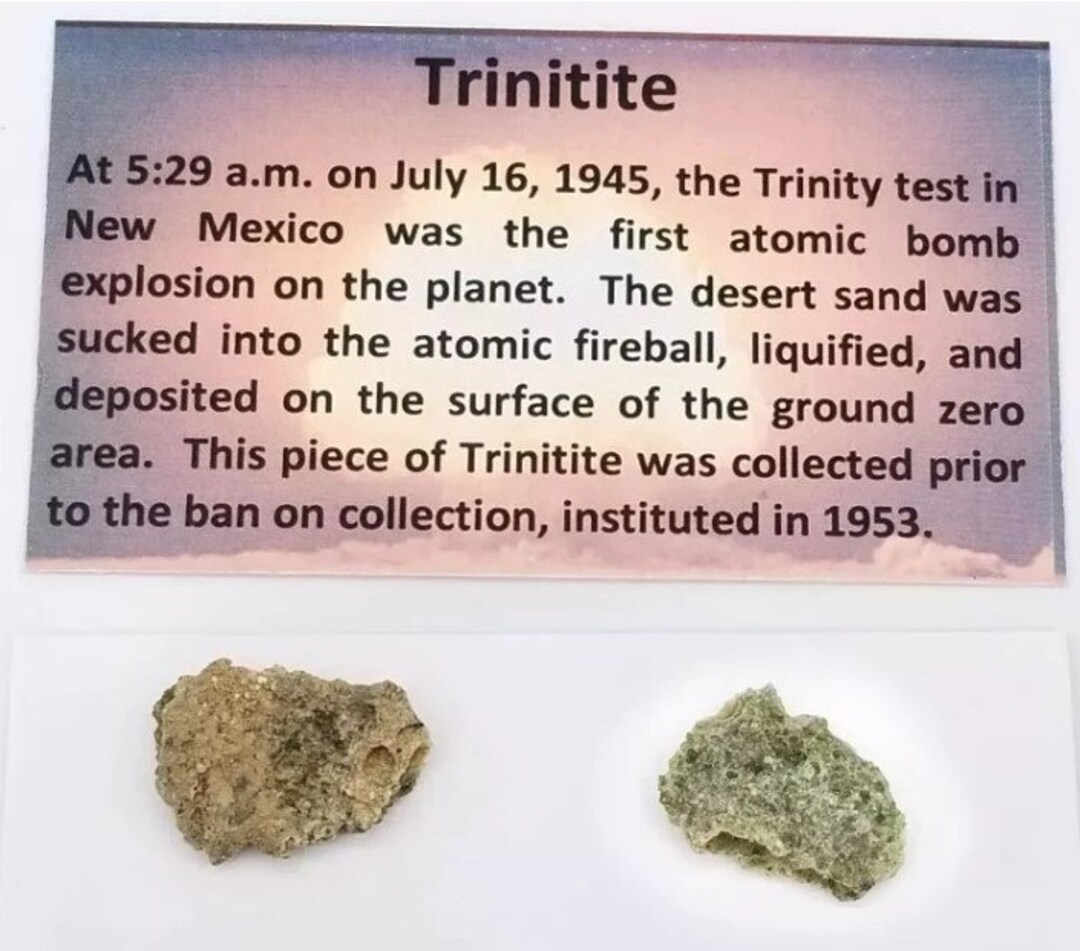 Trinitite Single Piece From 1.5g to 2.0g in Size - Etsy
