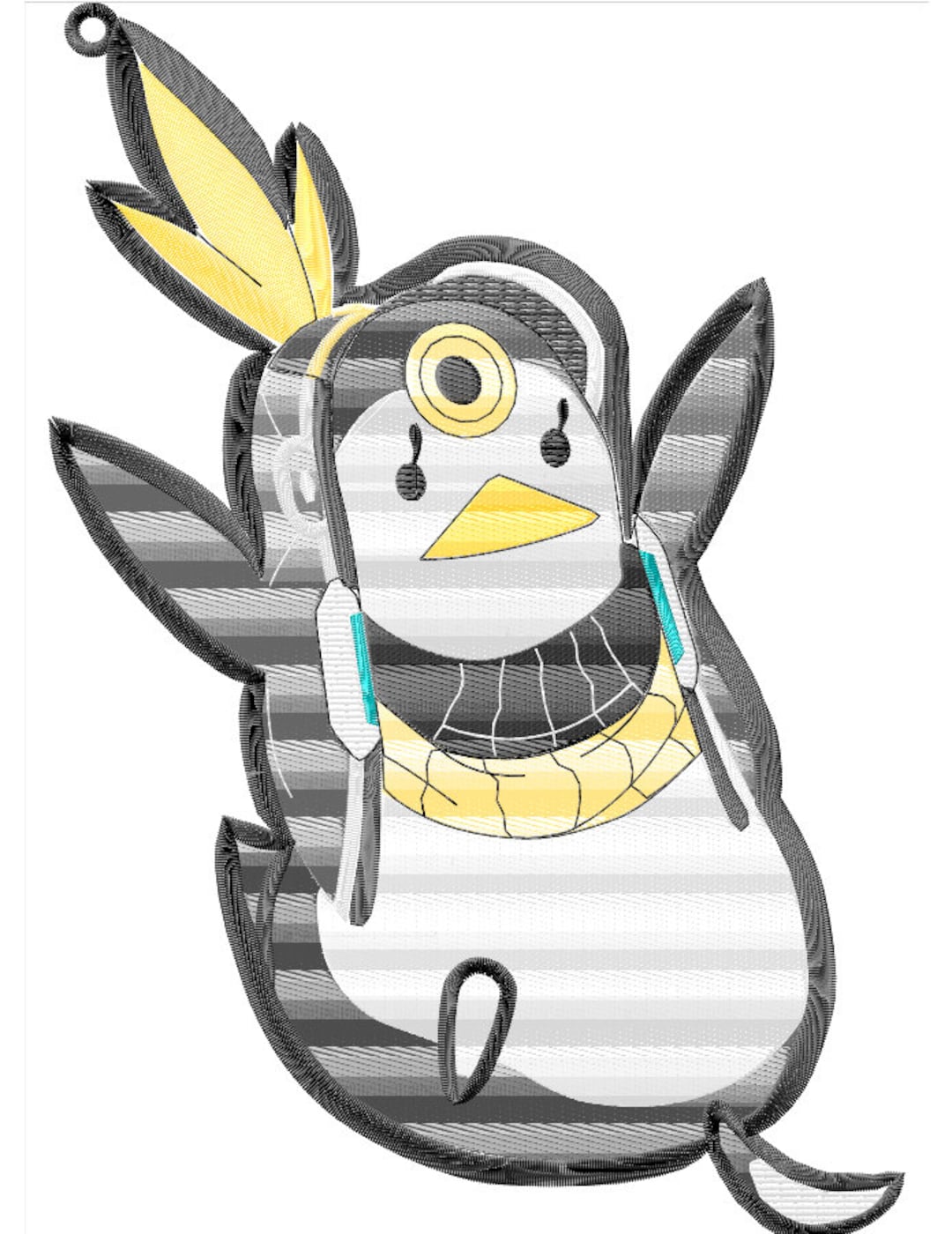 Chuni Penguin Embroidery Files (chunithm) - Etsy