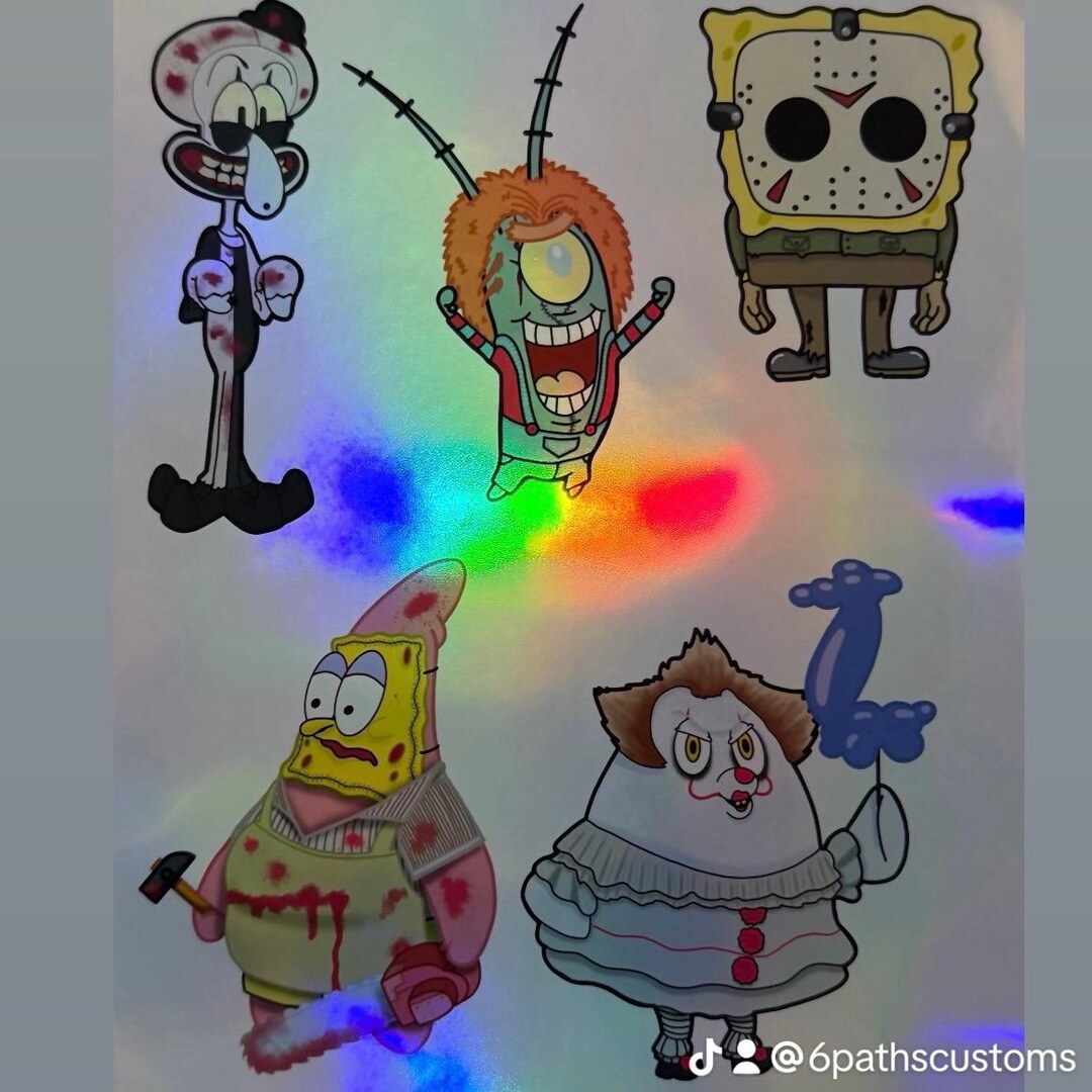 Slashers/killers Sponge Stickers - Etsy UK